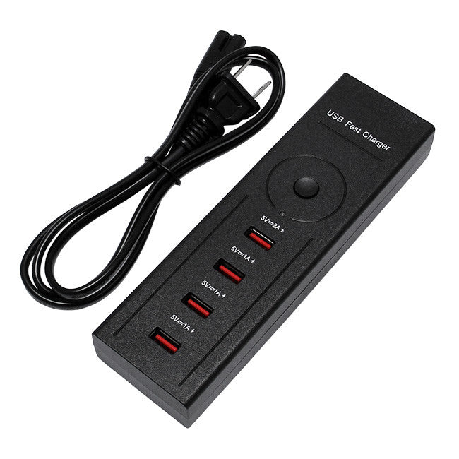 4-Port USB Charger AC Power Strip Adapter for Smartphones / Tablets ...
